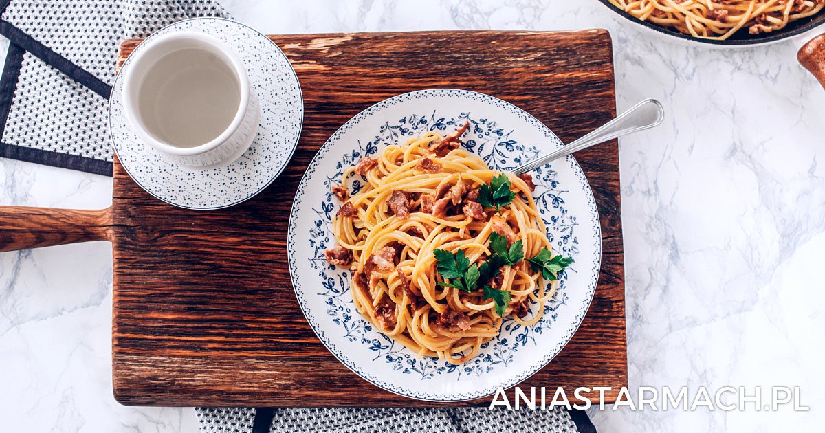 Spaghetti carbonara - Ania Starmach