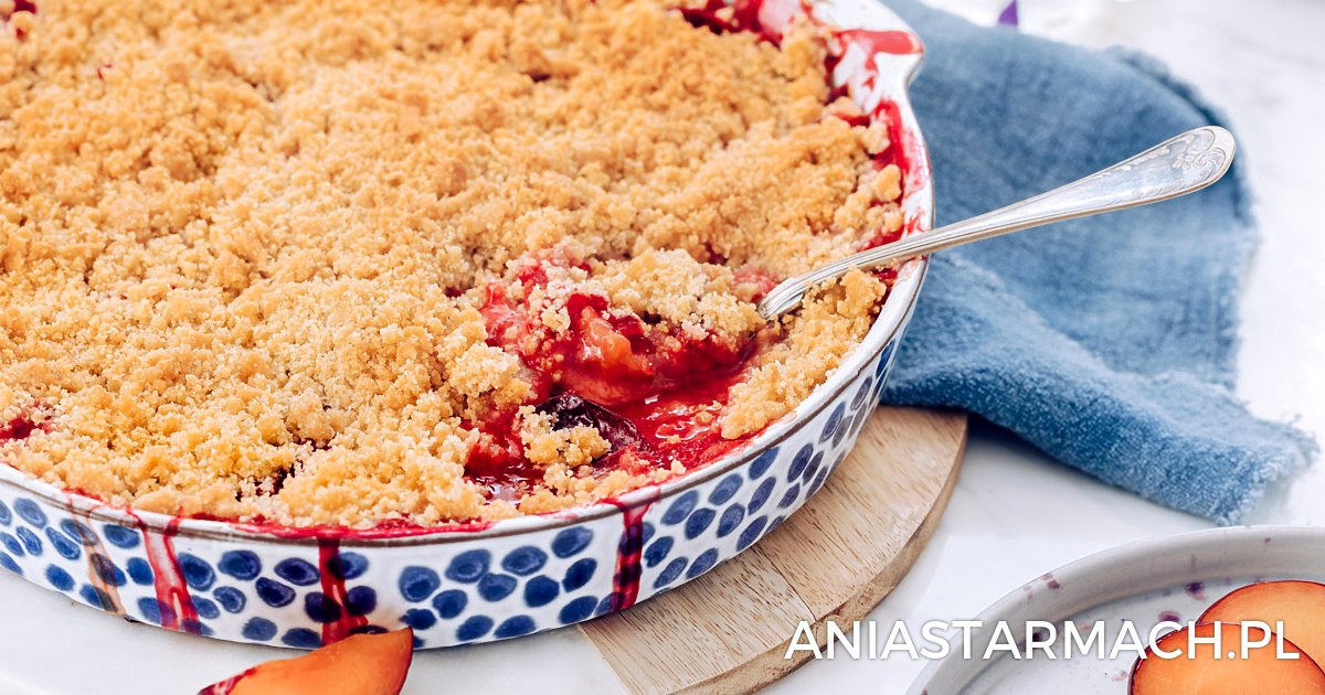 Przepis na śliwki pod kruszonką – Ania Starmach